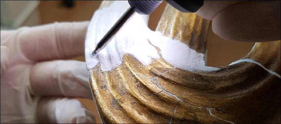 Plaster frame reconstruction | Art Conservation Ana Vrdoljak