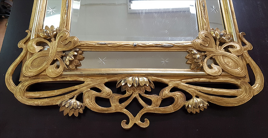 THE GILDED PLASTER MIRROR FRAME | Art Conservation Ana Vrdoljak